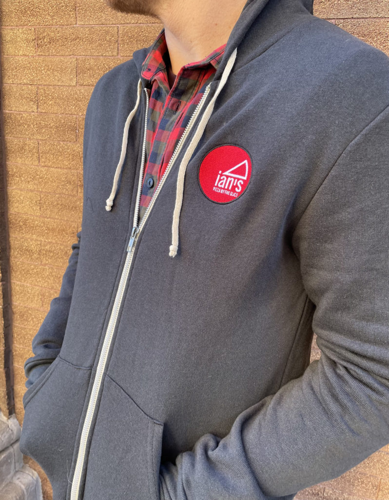 Classic Ian's Logo Zip-up Hoodie • Ian's Pizza